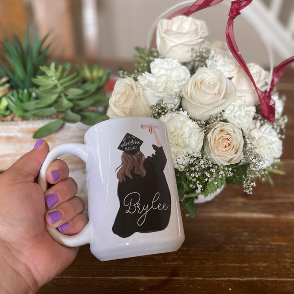 Custom Graduation Mug, Personalized Graduation Gift, College Graduation ...