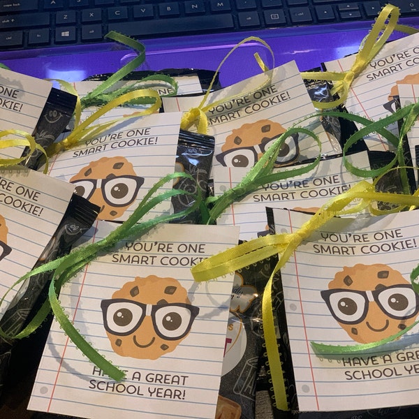Back to School Handout - Smart Cookie - Cookie Treat Handout- INSTANT ...