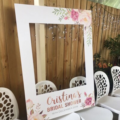 Custom Wooden Photo Booth Frame Party Prop Baby Shower Engagement ...