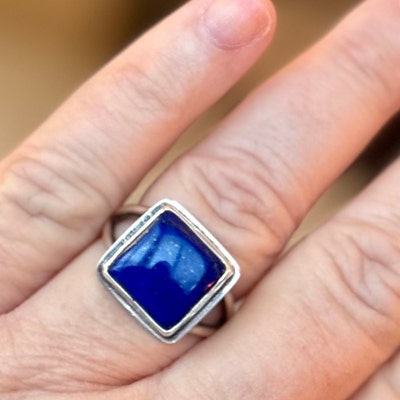 Amazonite Boho Ring Mint Colored Ring Unique Silversmith Silversmith ...