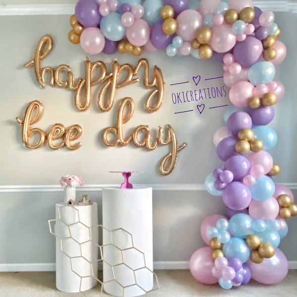 Custom Script Letter Balloons Gold or Silver Custom Phrase Balloons Say ...