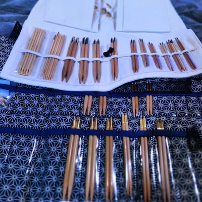 Knitting Needle Case for Interchangeable Circular Needle Tips, Needle ...