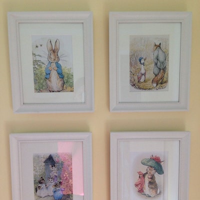Peter Rabbit and Friends by Beatrix Potter prints Only 4 - Etsy