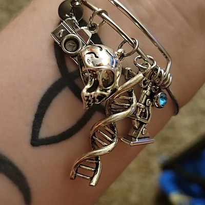 Crime Scene Investigation Bracelet, DNA, Microscope, Camera, Forensic ...