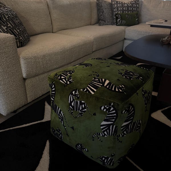 Navy and Cream Houndstooth Mid-century Modern Pillow Cover | Stitched ...