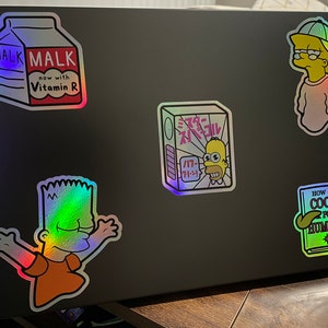 The Simpsons Mr Sparkle Sticker Rainbow Foil Hologram - Etsy