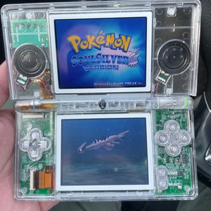 Custom Nintendo DS Lite Refurbished Game Console Handheld Console Clear ...