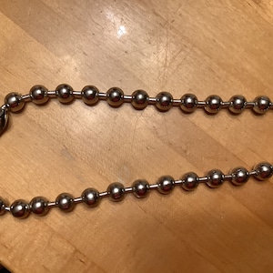 12mm Extra Large BALL Chain Necklace or Bracelets NPS Steel - Etsy