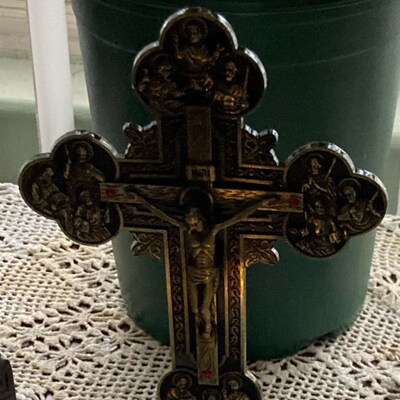 Relic Crucifix With Our Lord and the Apostles Touched to Relics Our ...