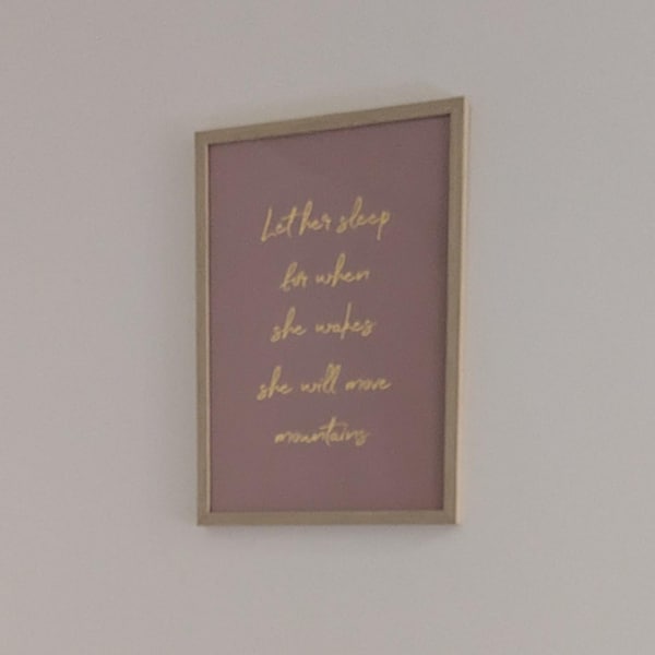Custom Quote Print, Custom Poster in Gold | Rose Gold | Copper Foil ...