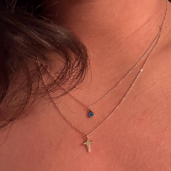 Gold Chain Necklace, Solid Gold Chain, Tiny Gold Chain, Dainty Gold ...