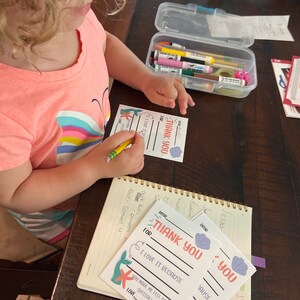 Unicorn PRINTABLE Thank You Cards for Kids Fill in the Blank | Etsy