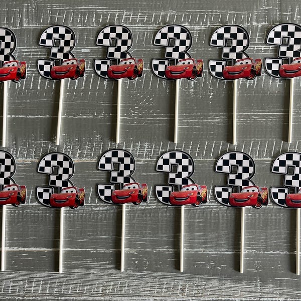 Cars Cupcake Toppers, Cars Birthday, Cars Party, Cars Supplies, Cars ...