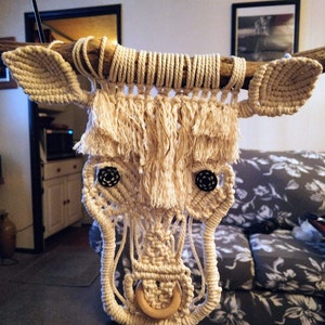 DIY Macrame Cow Macrame Tutorial Macrame Pattern Macrame - Etsy UK