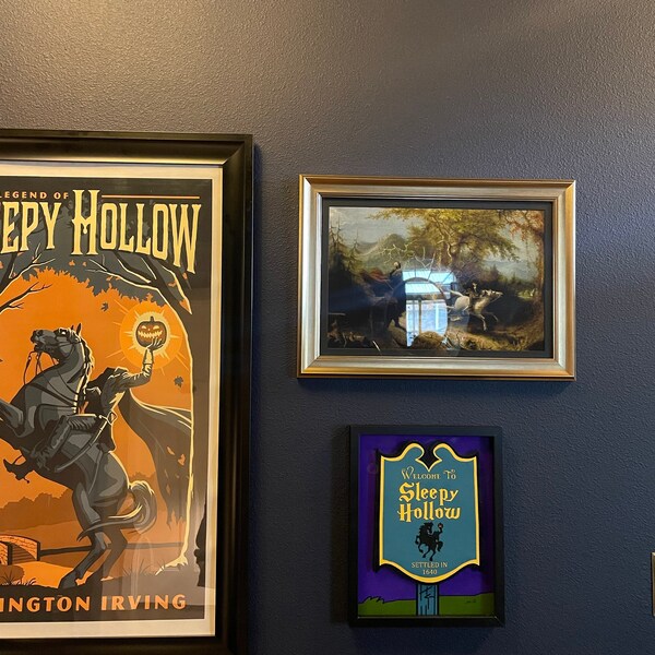 Sleepy Hollow Sign Headless Horseman Art Legend of Sleepy Hollow Print ...