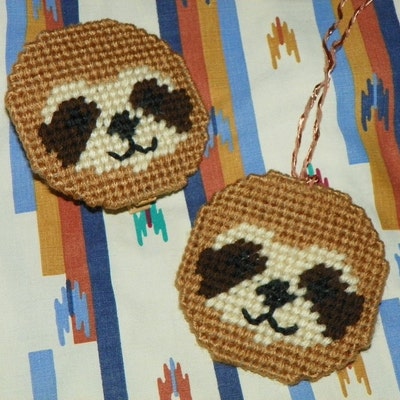 Sloth Coaster Set-plastic Canvas Pattern-pdf Download - Etsy UK
