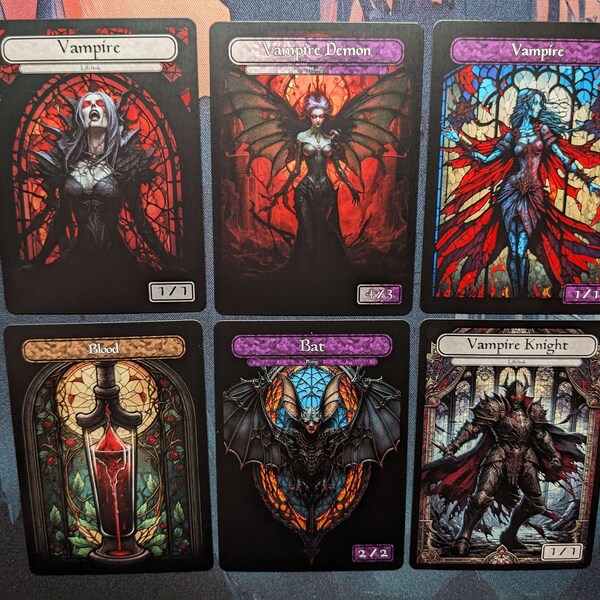 Stained Glass Art Token MTG Token Bundle Magic Token Bundle MTG Stained ...