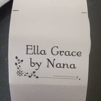 PREDESIGNED Custom Sewing Label Personalized LOGO Fabric Clothing Tag ...