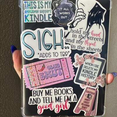 Hand Necklace Sticker Kindle Sticker Bookish Sticker Book Lover Sticker ...