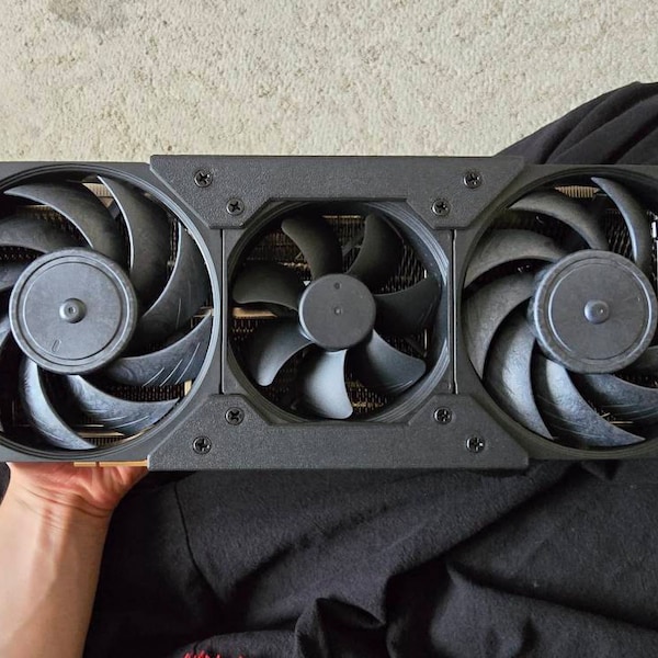 MSI Suprim X RTX 4090 Video Card Fan Shroud Deshroud 120mm Fan Bracket ...