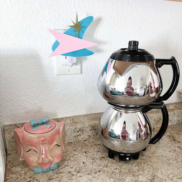 Mid Century Modern Night Light | "atomic Boomerang" Design | Retro ...