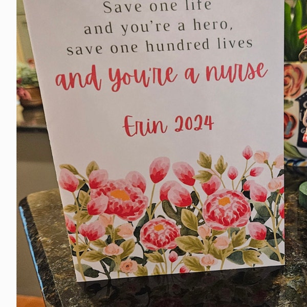 Nurse Card, Nurse Appreciation Card, Nurse Gift, Cards for Nurses ...