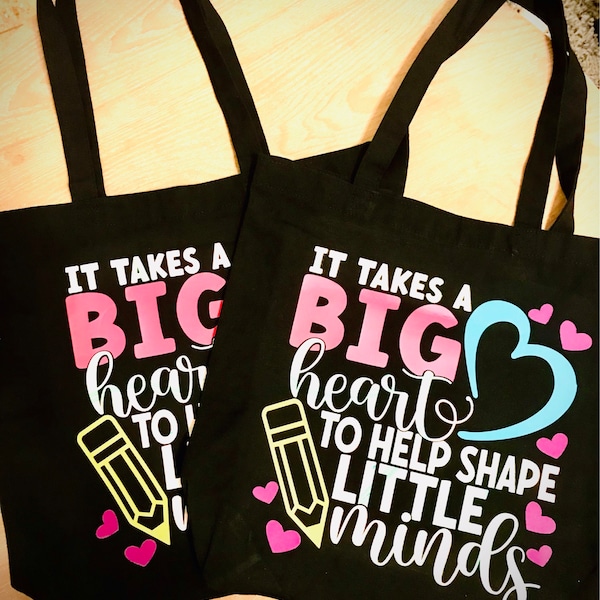 It Takes A Big Heart to Help Shape Little Minds, Teacher Appreciation ...