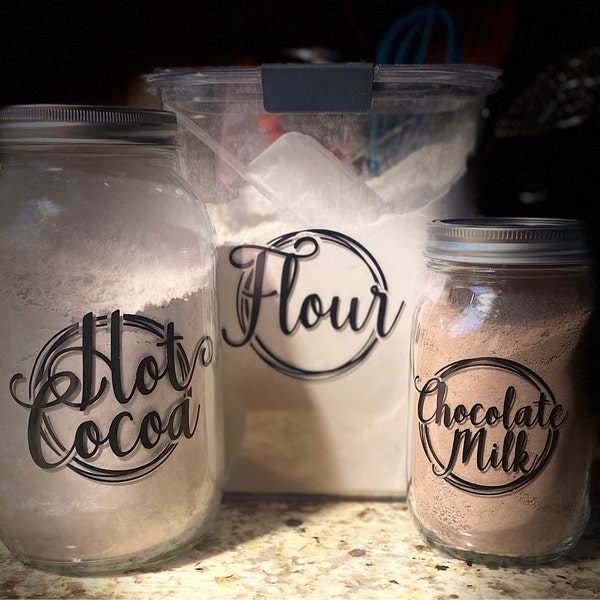 FRONT DECALS ONLY - You Pick Craftologist Pantry Title Labels for Your ...