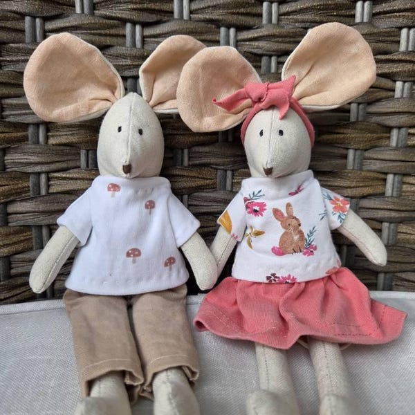 Couple Mice, Wedding Cute Gift, Birthday Baby Girl Gift, Dollhouse ...