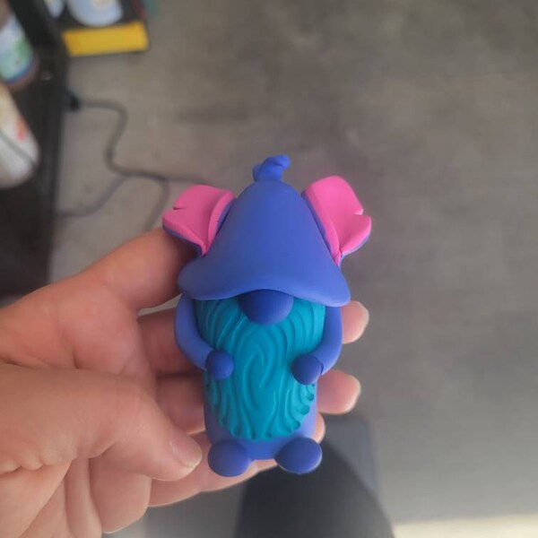 Disney Gnome/disney Inspired Stitch Gnome/ Handmade/ Gift/garden Gnome ...