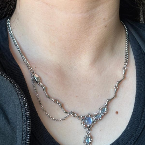 Y2K Star Necklace | Celestial Pendant Beads | Grunge Jewelry ...