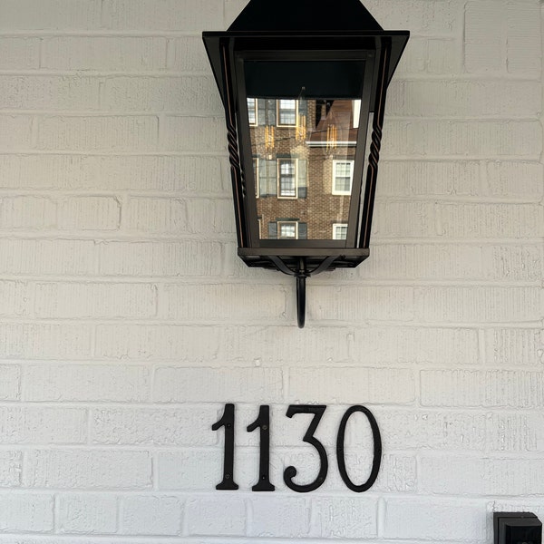 Cast Iron House Numbers 6 Inch Metal Home Address Numbers - Antique ...