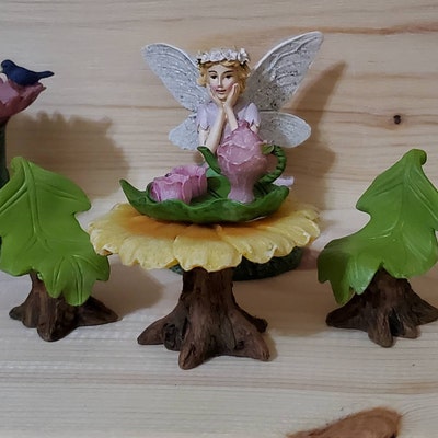 Daisy Table and Chairs Fairy Garden Table Mini Table - Etsy
