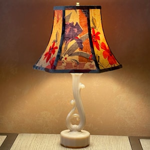 Grandma Moses Bridge Lamp Shade Lampshade Threads Onto Floor - Etsy