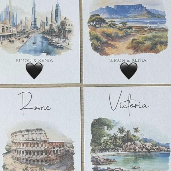 Travel Table Numbers for Wedding | Destination Icon Table Names ...