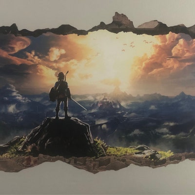 The Legend of Zelda Wall Art Decal Zelda Decor Game Wall Art Video Game ...