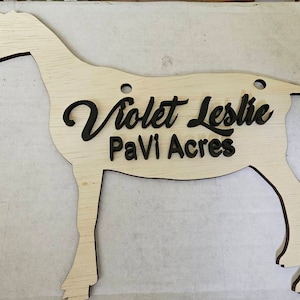 Show Pig Stall Sign, Wood Livestock Show Sign With 3D Raised Letters ...