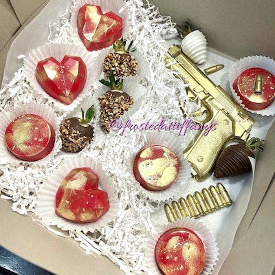 GUN MOLD, Gun & Bullets Chocolate Mold, Soap Mold, Hunter Theme Cake ...