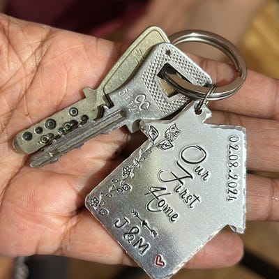 Personalized Message Metal Keychain, Gift for Husband, Love Keychain ...