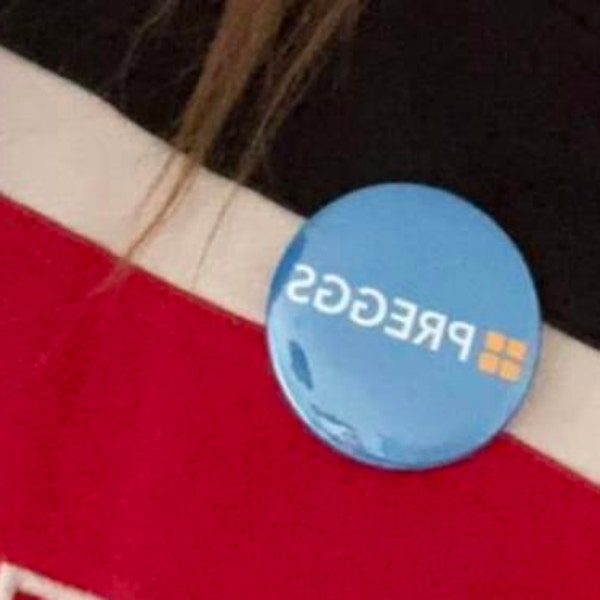 Funny Baby Pink Anxiety Button Badge 55mm Cute Button Mental Health ...