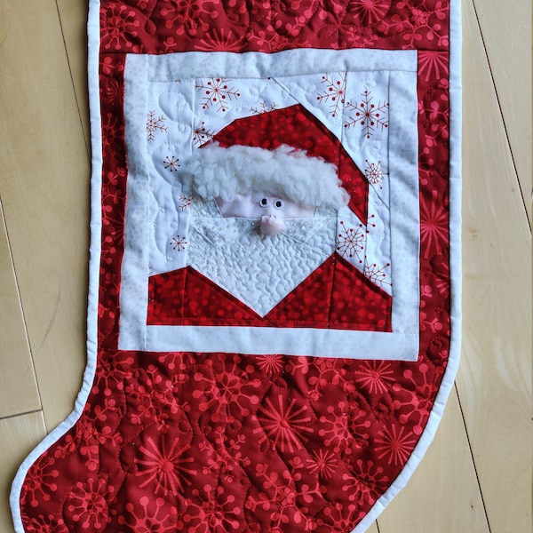Santa Paper Pieced Pattern: Holiday Quilt Block (PDF Pattern) - Etsy