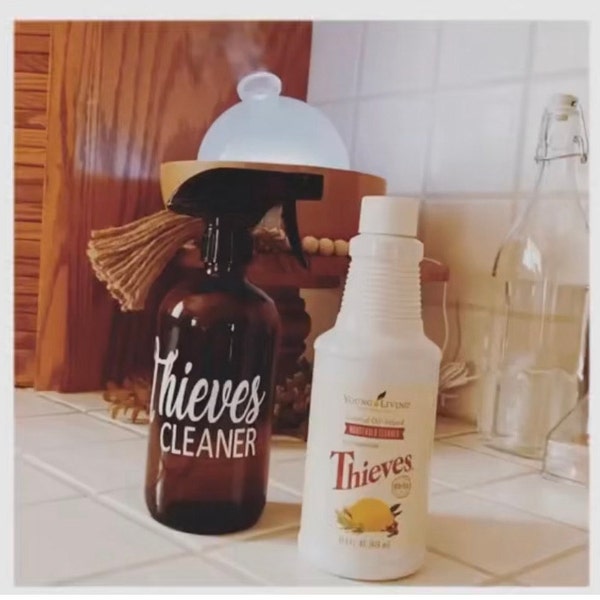 DIY Labels | Thieves Cleaner Label | Essential Oil Spray Bottle Label ...