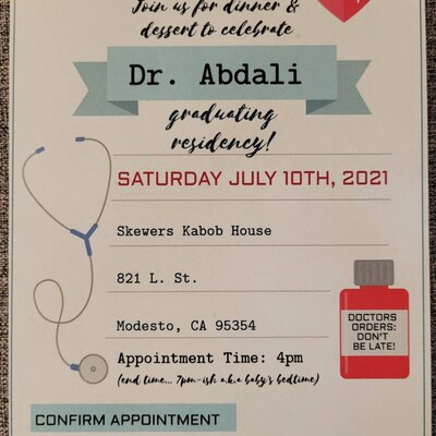Doctor Invitation Prescription Invite Dr. Birthday Party INSTANT ...