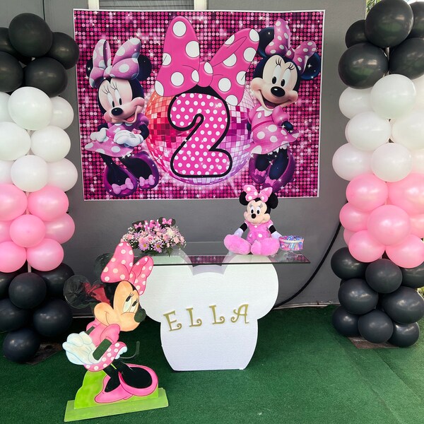 Mickey/minnie Mouse Foam Sign: 30in Birthday Party Table Base - Etsy
