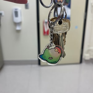 Dangling Lovebird Keychain - Etsy