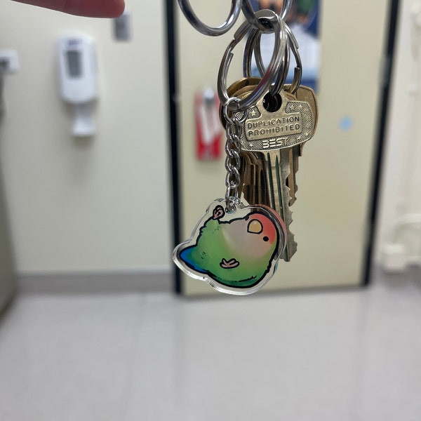 Dangling Lovebird Keychain - Etsy