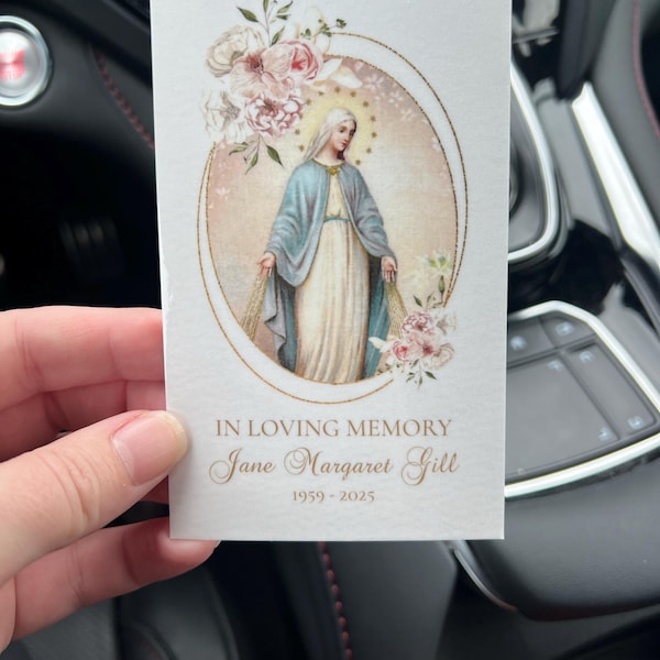 Blessed Virgin Mary Bookmarks | Catholic Bookmark | Catholic Prayer ...