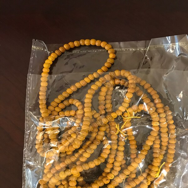 Turmeric Haldi Beads 5 Strands 540 Yellow Curcumin Natural 7mm Turmeric ...