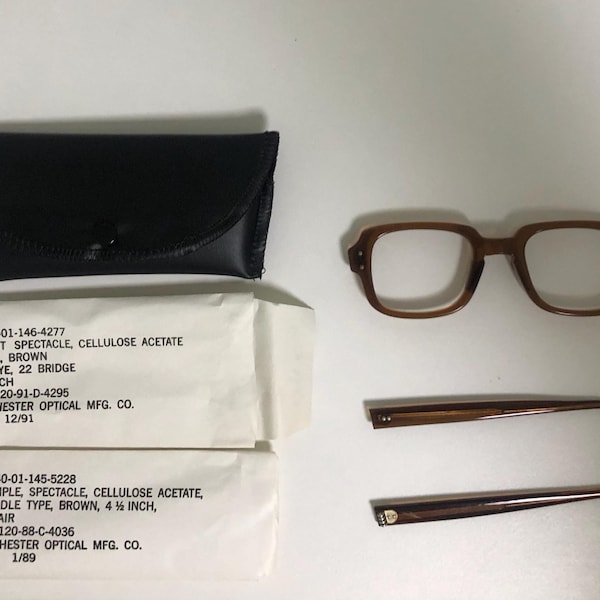 NEW Military Surplus Vintage Eyeglass Frames BCG Birth Control Glasses ...