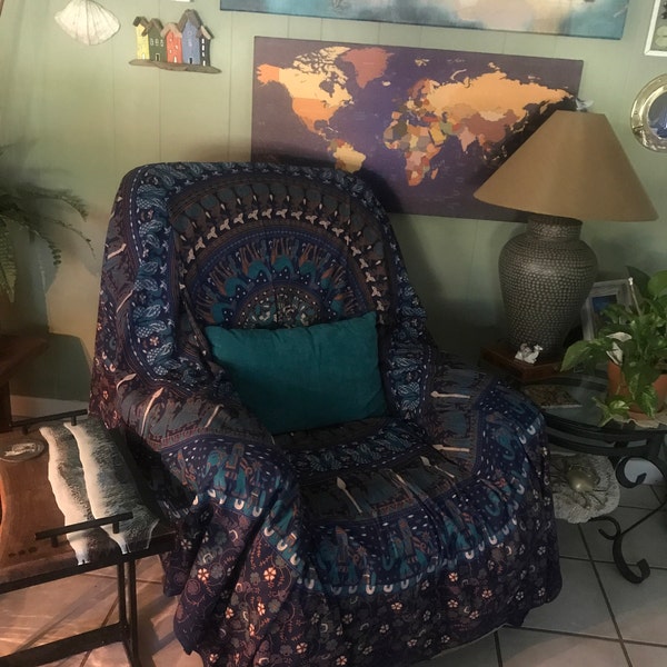 Round Cushions Boho Pillows Cover Patchwork Cushion Floor Cushions Colorful Embroidered Cushions ...